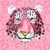 'Tallulah' Pink Ceramic Leopard Mask Wall Hanging – Dogwood Lifestyle