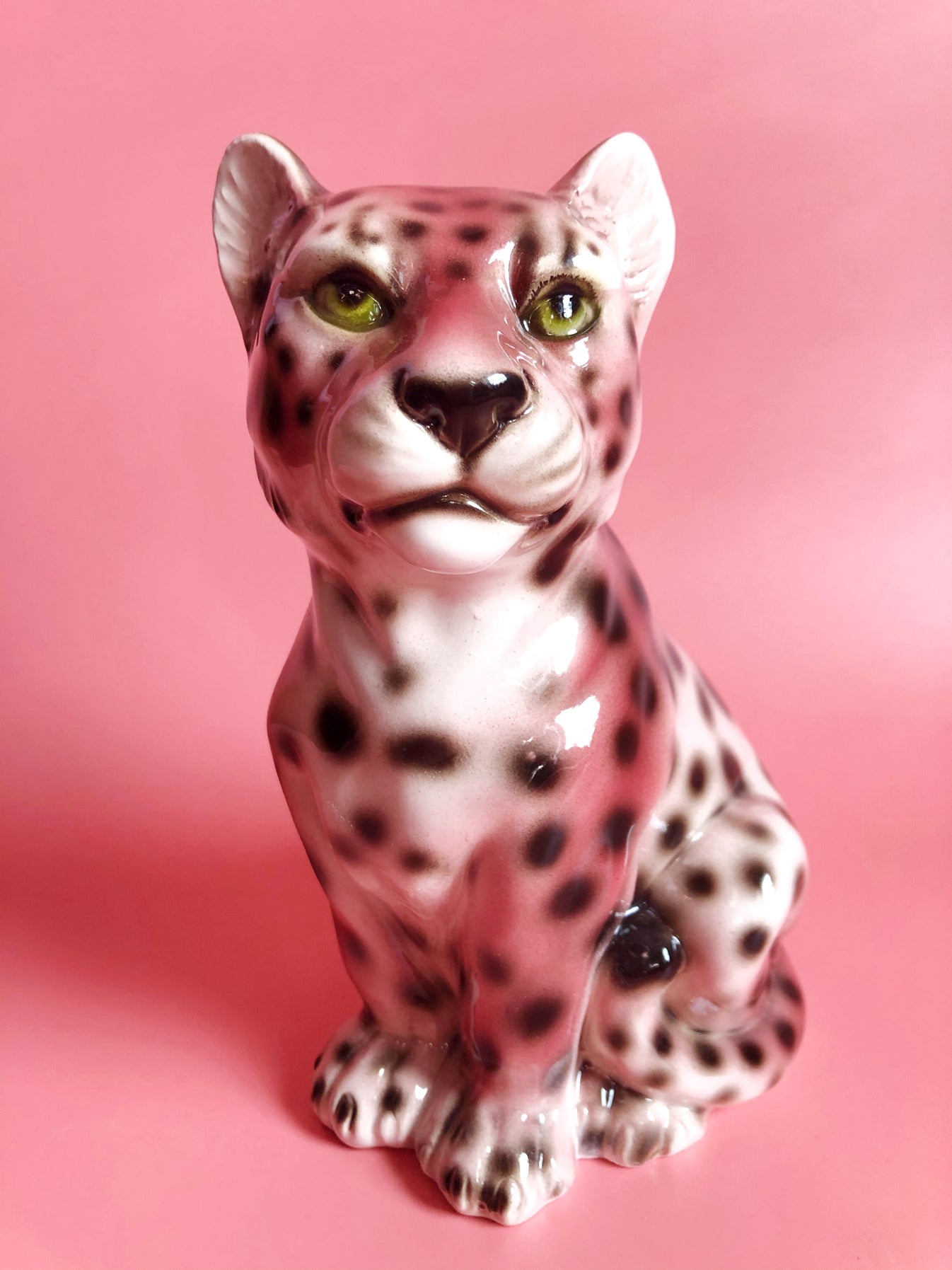 'Baby Dot' Ceramic Leopard Statues Vintage – Dogwood Lifestyle