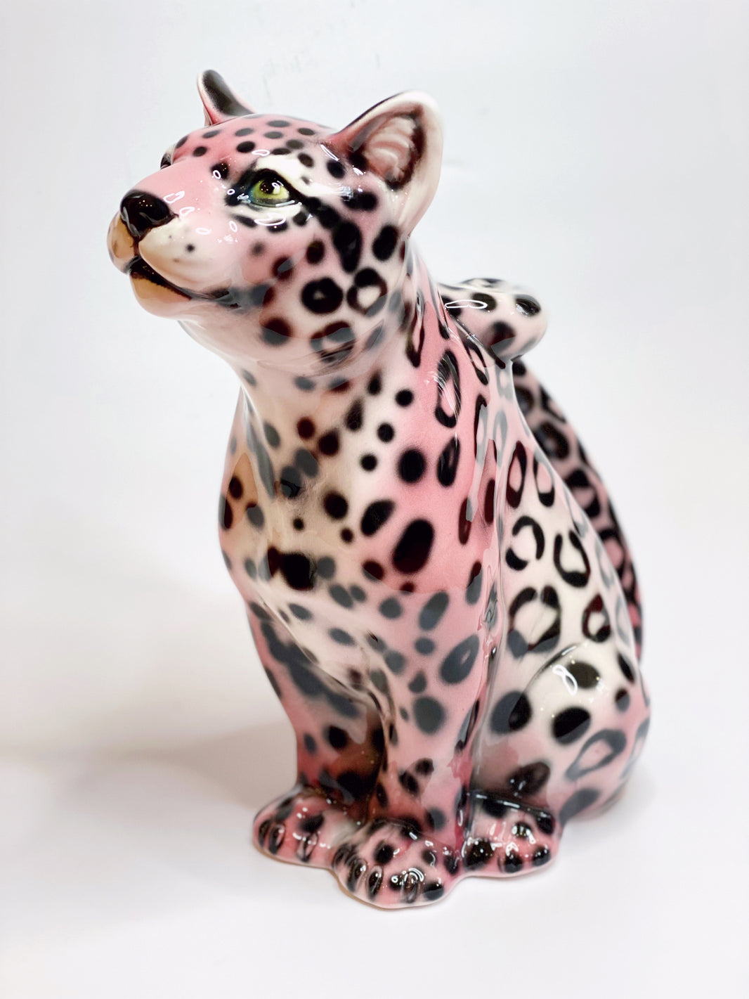 Exclusive Vintage Pink Leopard Statues – Dogwood Lifestyle